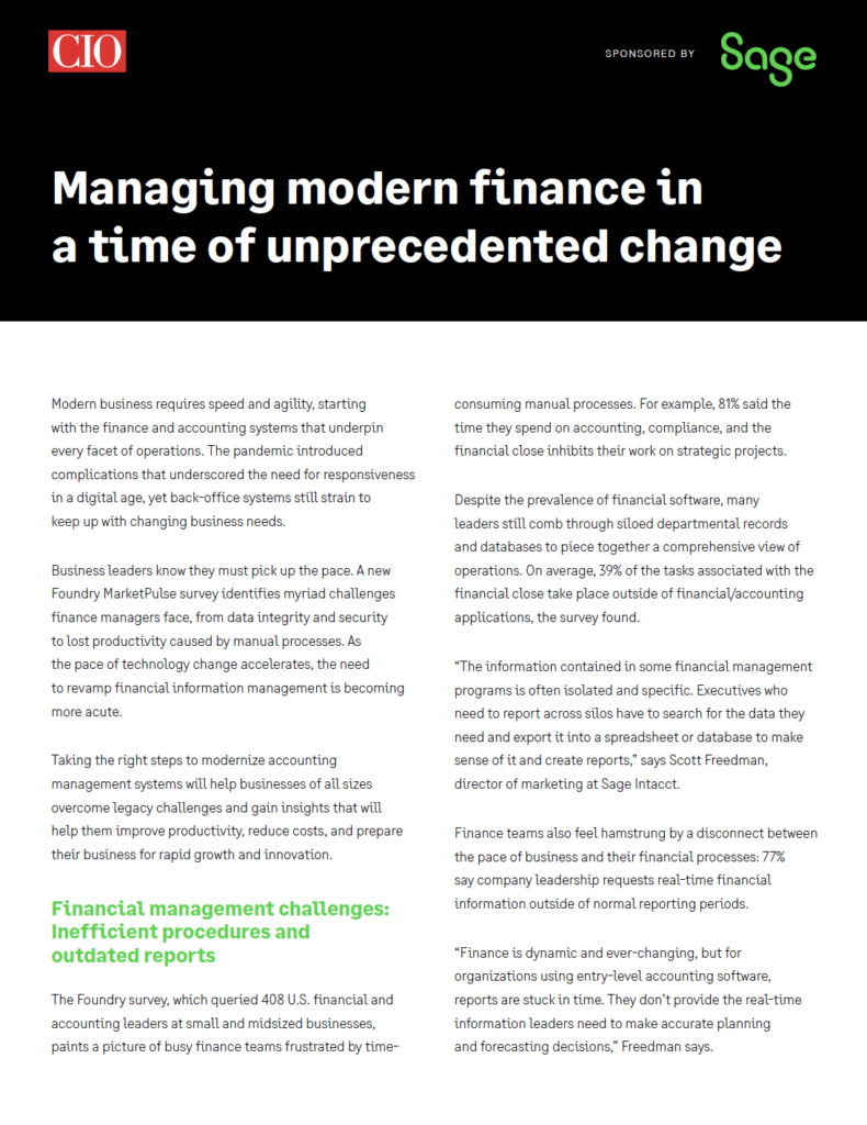 Managing modern finance in a time of unprecedented change | Altruas